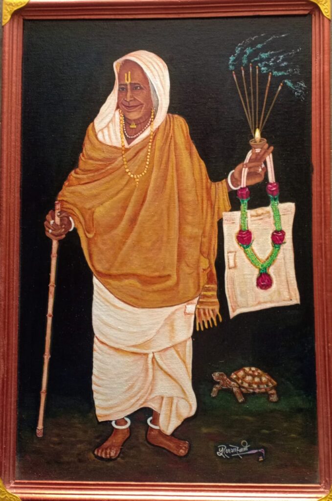 Pujari - Indian Art (16" x 24" including frame) - International Indian ...