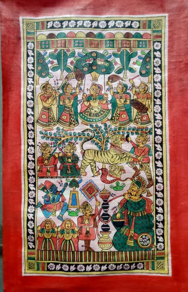 Pabuji Maharaj Phad #6 - Phad painting (18" x 24") - International ...