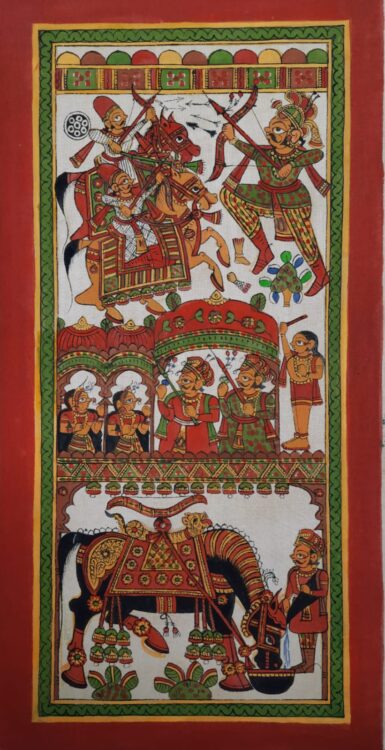 Pabuji Maharaj Phad #2 - Phad painting (12" x 24") - International ...