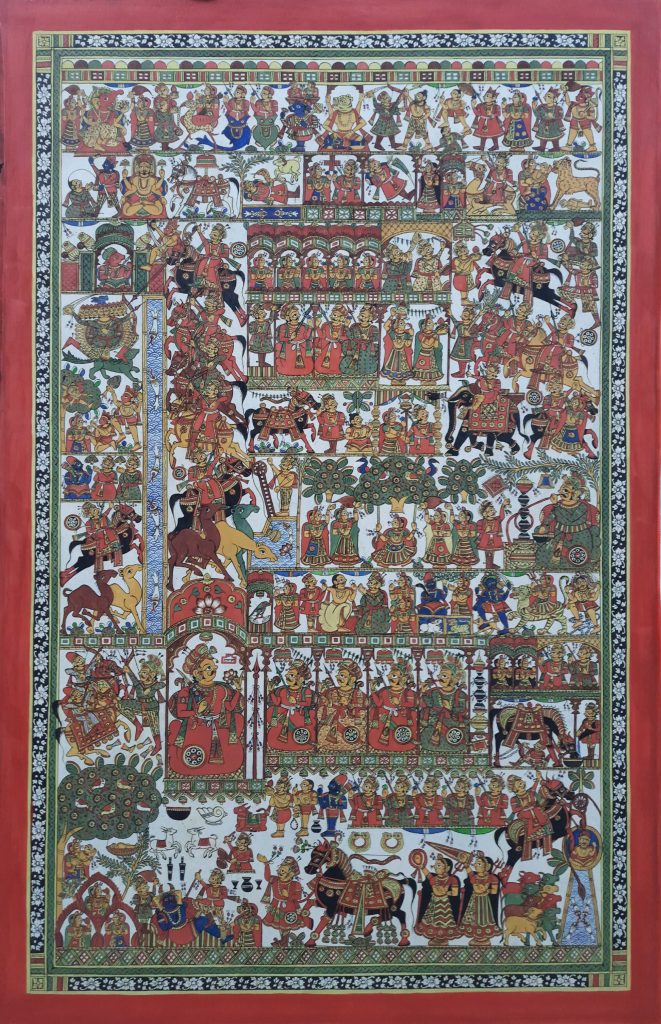 Pabuji Maharaj Phad #10 - Phad painting (3ft x 5ft) - International ...