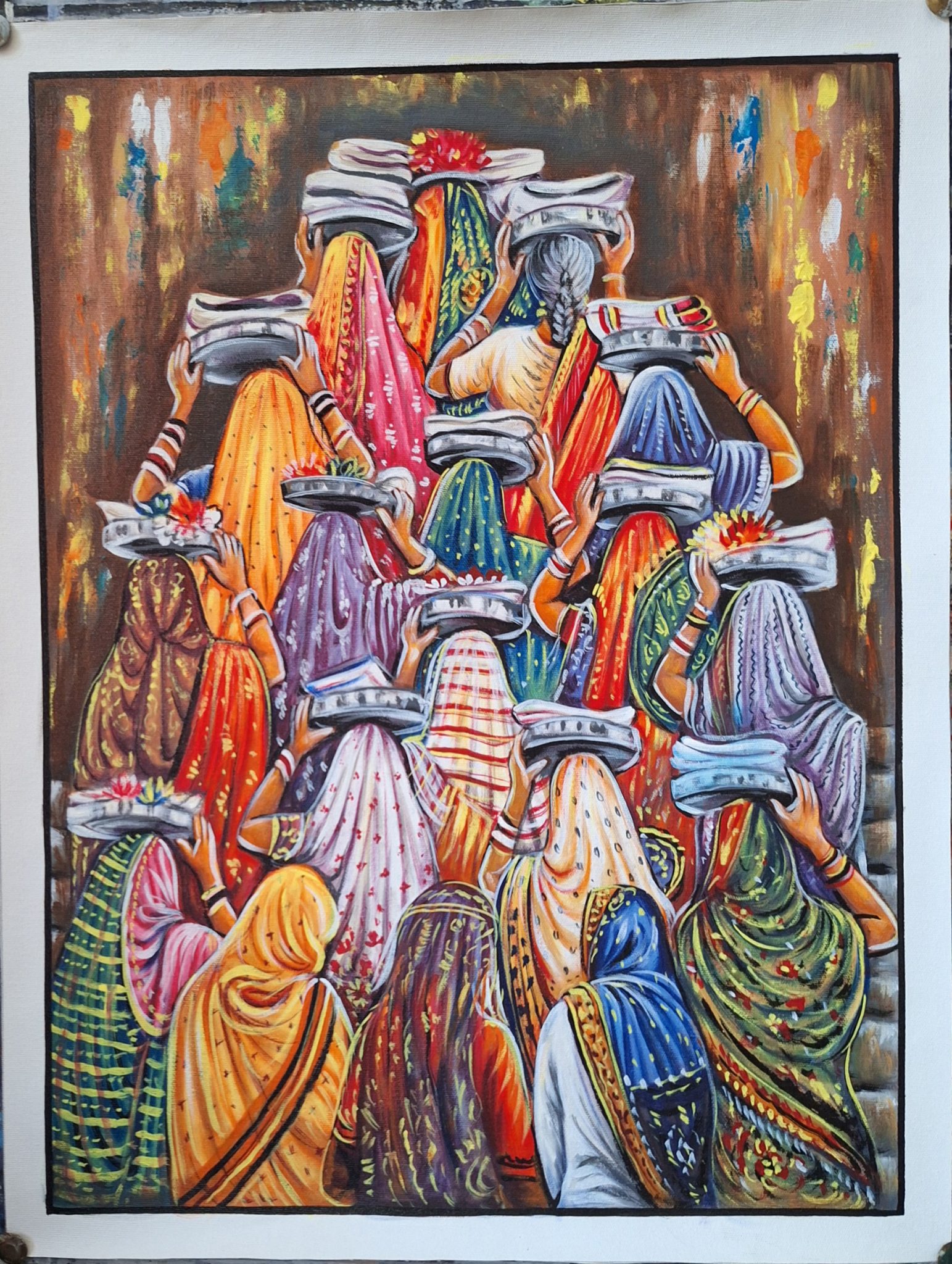 traditional, procession, colorful, garments, people, gathering, culture ...